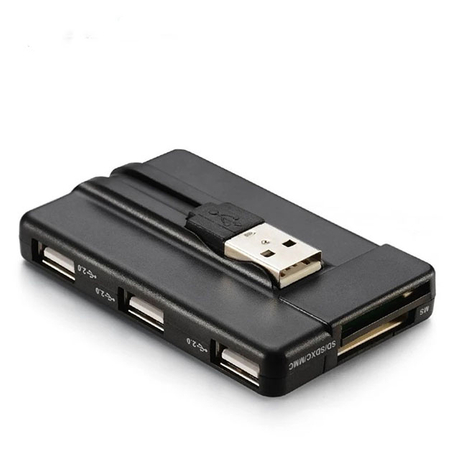 Allkei Portable 3 port usb 2.0 multi sim card reader & CF Memory Card ...